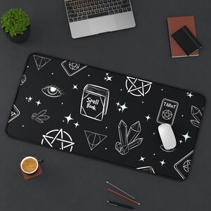 Dark Occult Gothic Desk Mat With Witchy and Pagan Elements - Etsy