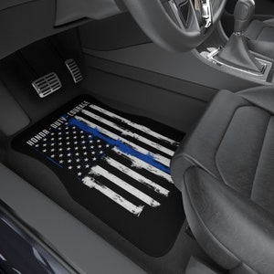 Car Floor Mats Police Officer Flag Design Officer Car Floor Mats ...