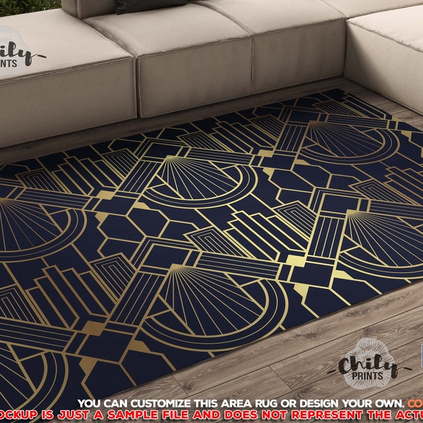 Art Deco Rug - Etsy