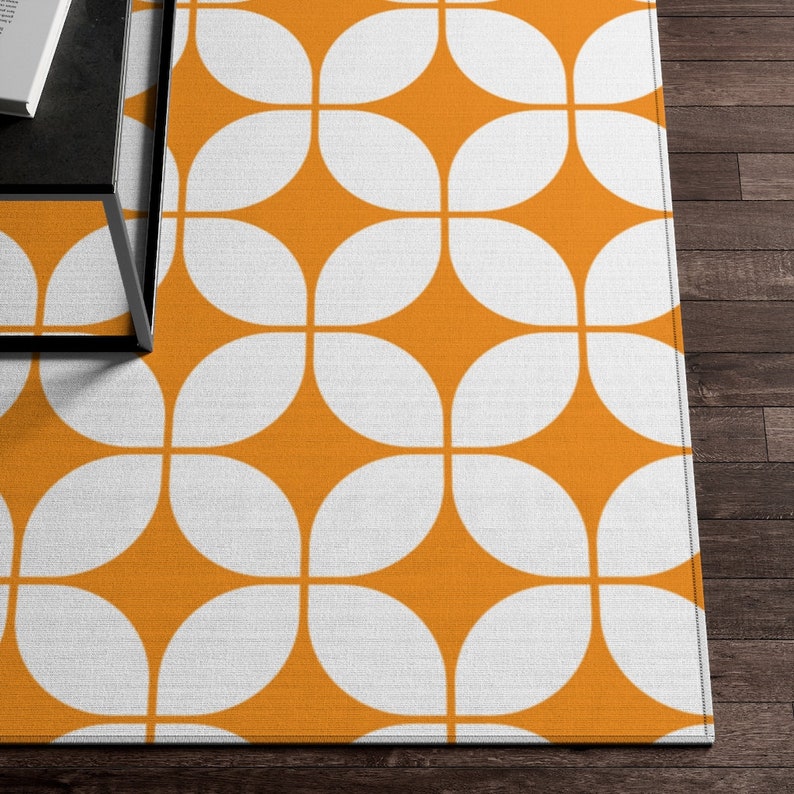 Mid Century Modern Decor Area Rug Mid Century Modern Carpet - Etsy