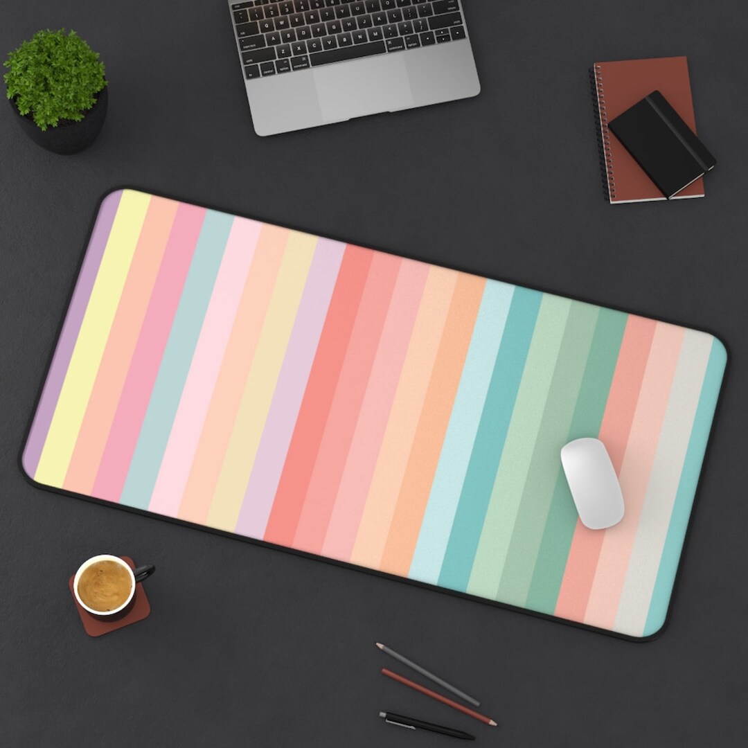 Pastel Color Palettes Desk Mat, Cute Pastel Color Palete Background ...