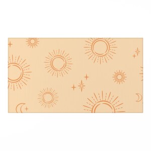 Boho Rug Sun and Moon Boho Rug Contemporary Composition Boho - Etsy