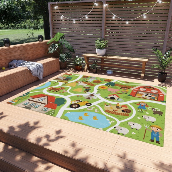 Farm Play Mat - Etsy