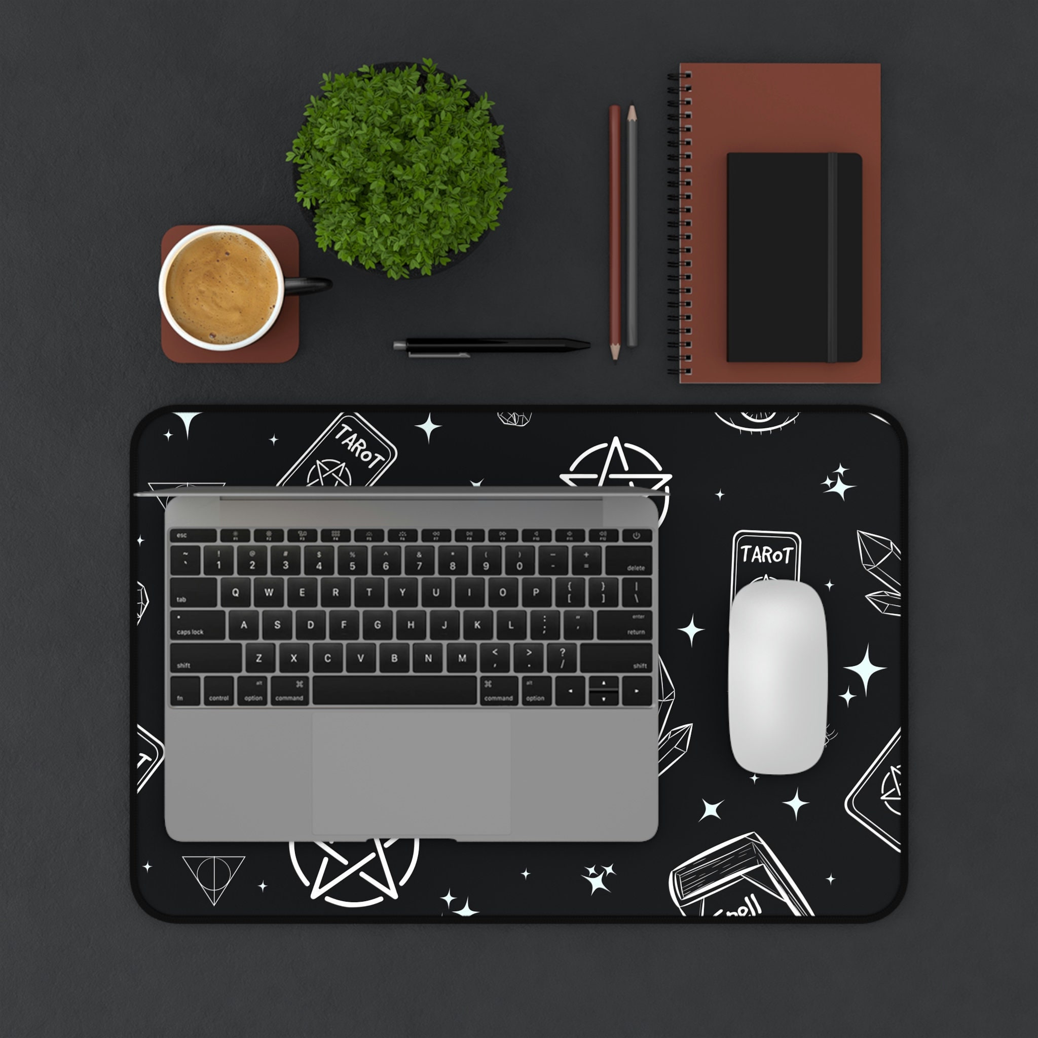 Dark Occult Gothic Desk Mat With Witchy and Pagan Elements - Etsy