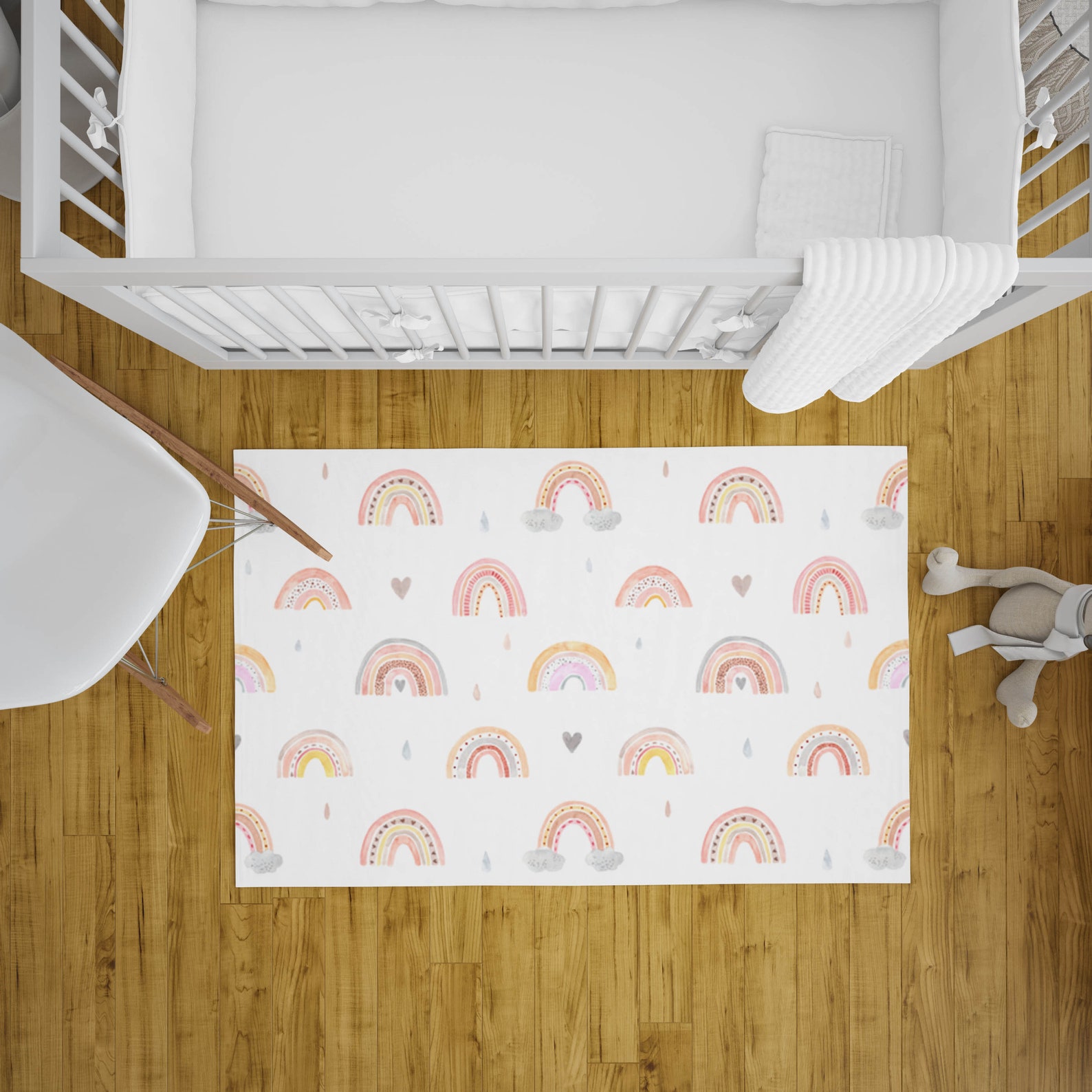 Cute Rainbows Nursery Area Rugs Baby Nursery Kids Room Decor | Etsy