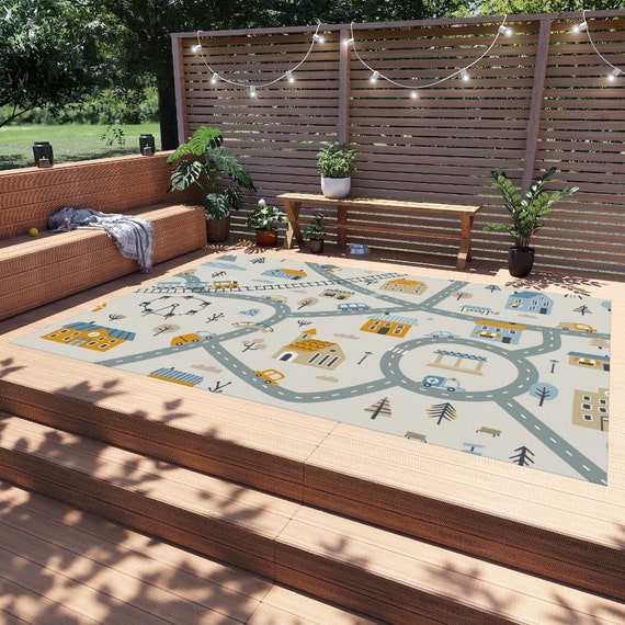 Personalized Nursery Rug for Kids Personalized Play Rug Road - Etsy