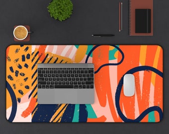 Natural Tree Rings Pattern Print Desk Mat W/ Custom Monogram - Etsy