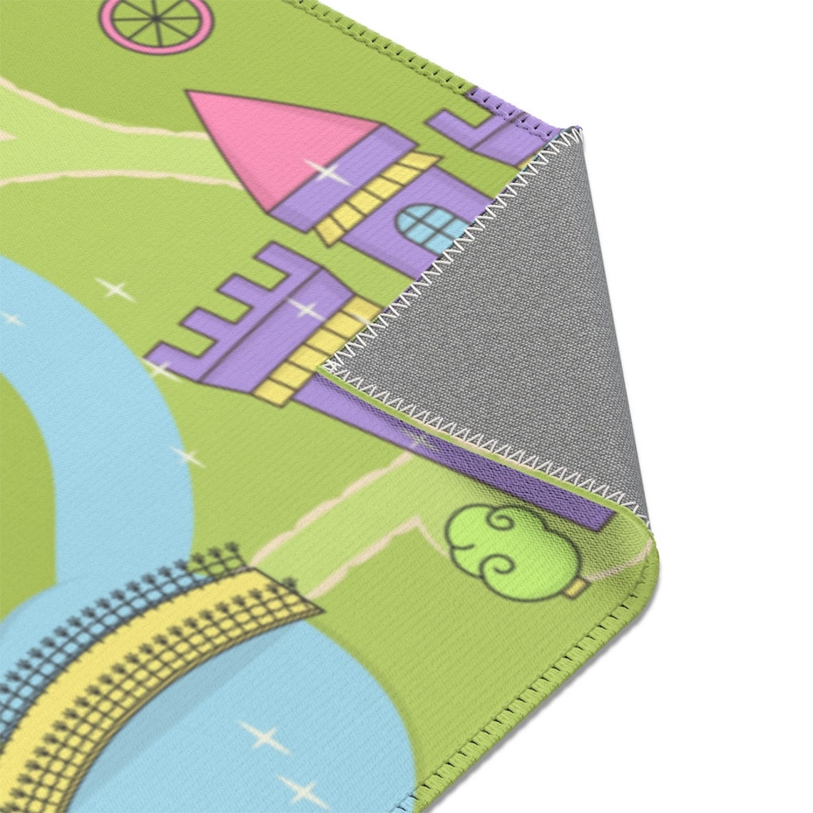 Kids Play Rug Princess Fairy Tale World Area Rug Play Mat - Etsy