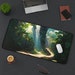 Dark Green Desk Mat With Magical Atmosphere Tropical Jungle Design ...
