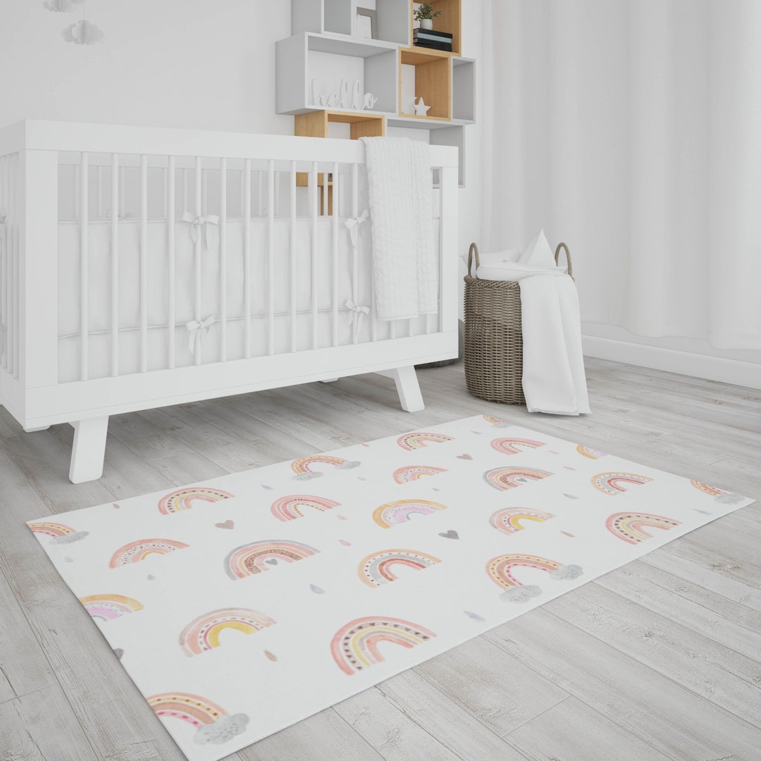 Cute Rainbows Nursery Area Rugs Baby Nursery Kids Room Decor - Etsy