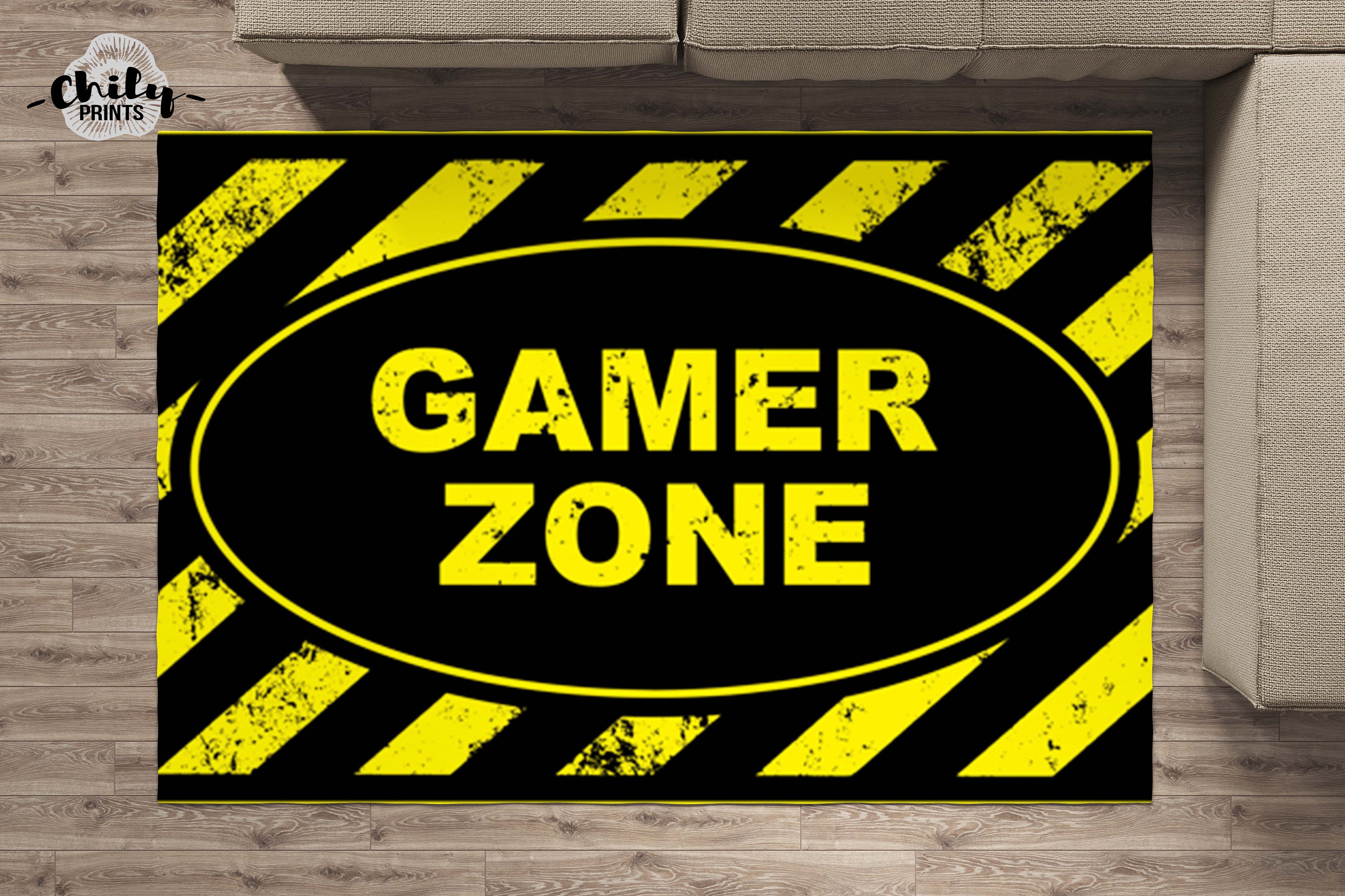 Gamer Zone Area Rug Game Room Decor Carpet Gamer Gift Room | Etsy