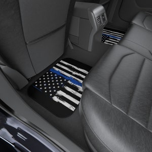 Car Floor Mats Police Officer Flag Design Officer Car Floor - Etsy