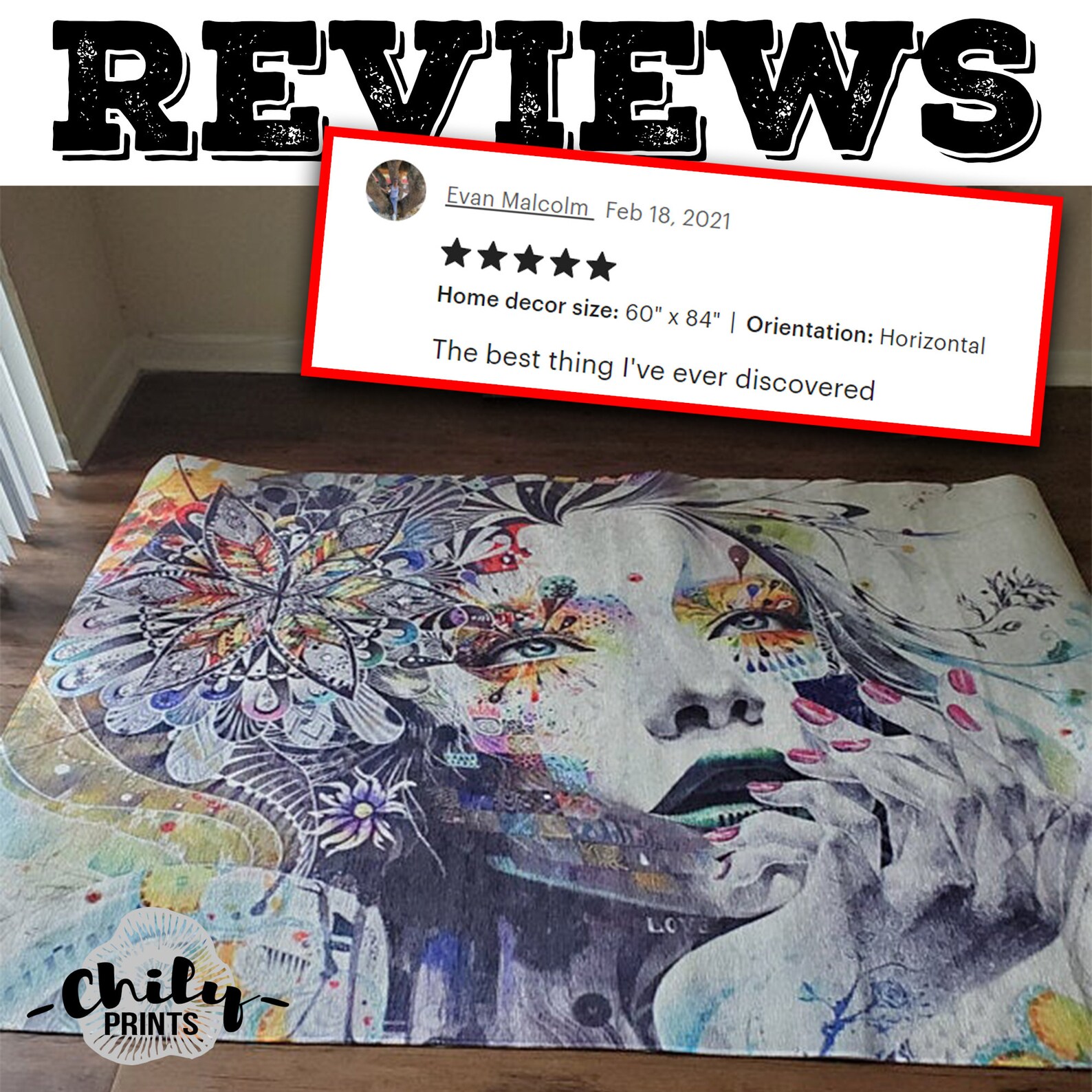 Floral 70s Style Area Rug Daisies Flower Carpet Retro 70s - Etsy