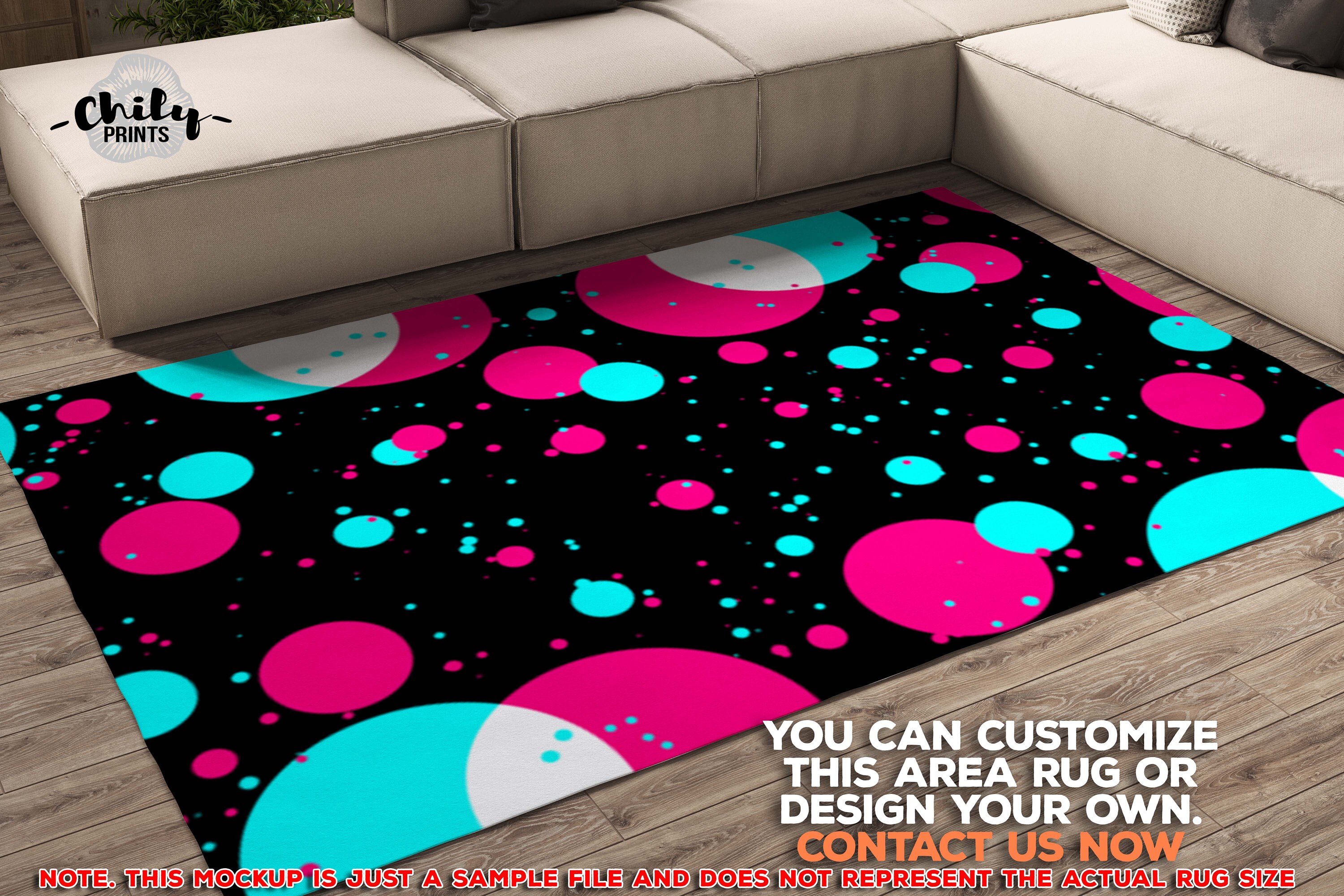 Modern Trending Social Network Area Rug Social Media Concept | Etsy