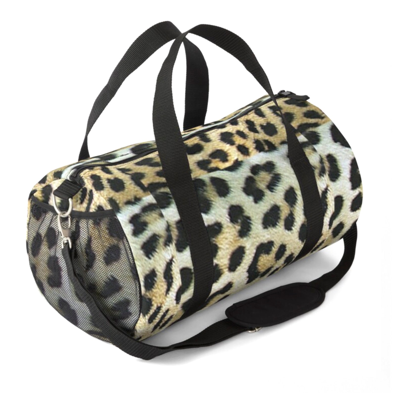 Sac à duffle imprimé léopard. Motif de peau de léopard. Sac de l’amant ...