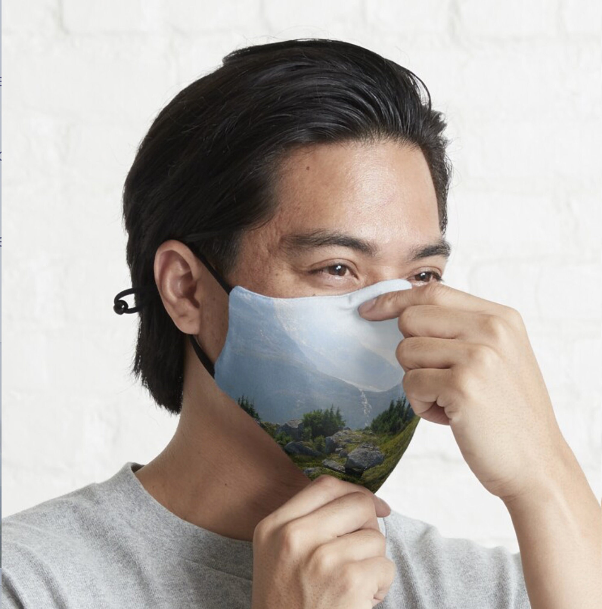 Alaska Mountaintop Washable Face Mask. Kids and Adult Sizes. - Etsy