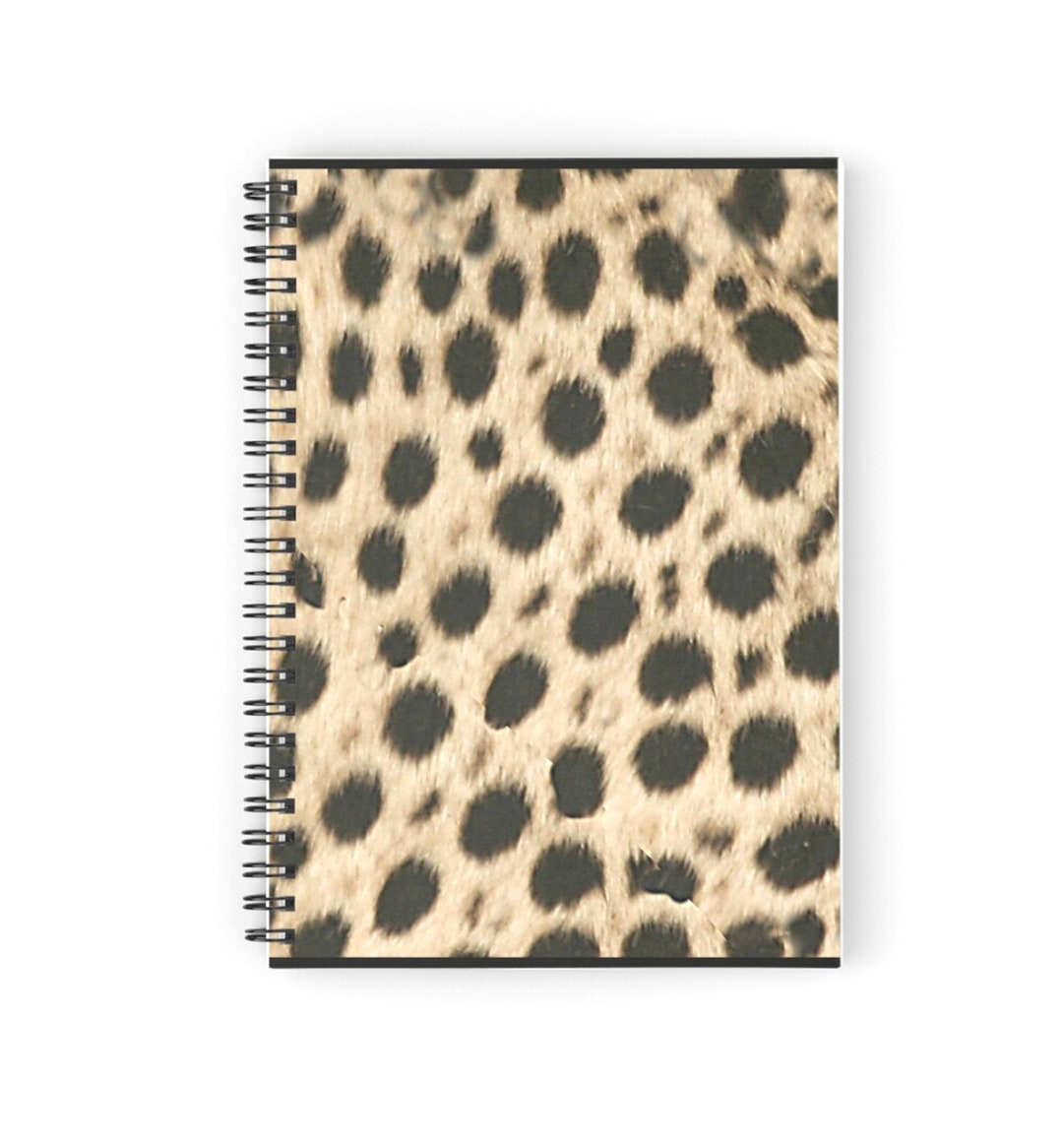 Cheetah Print Spiral Notebook. Safari Lover's Notebook. Jungle Animals ...