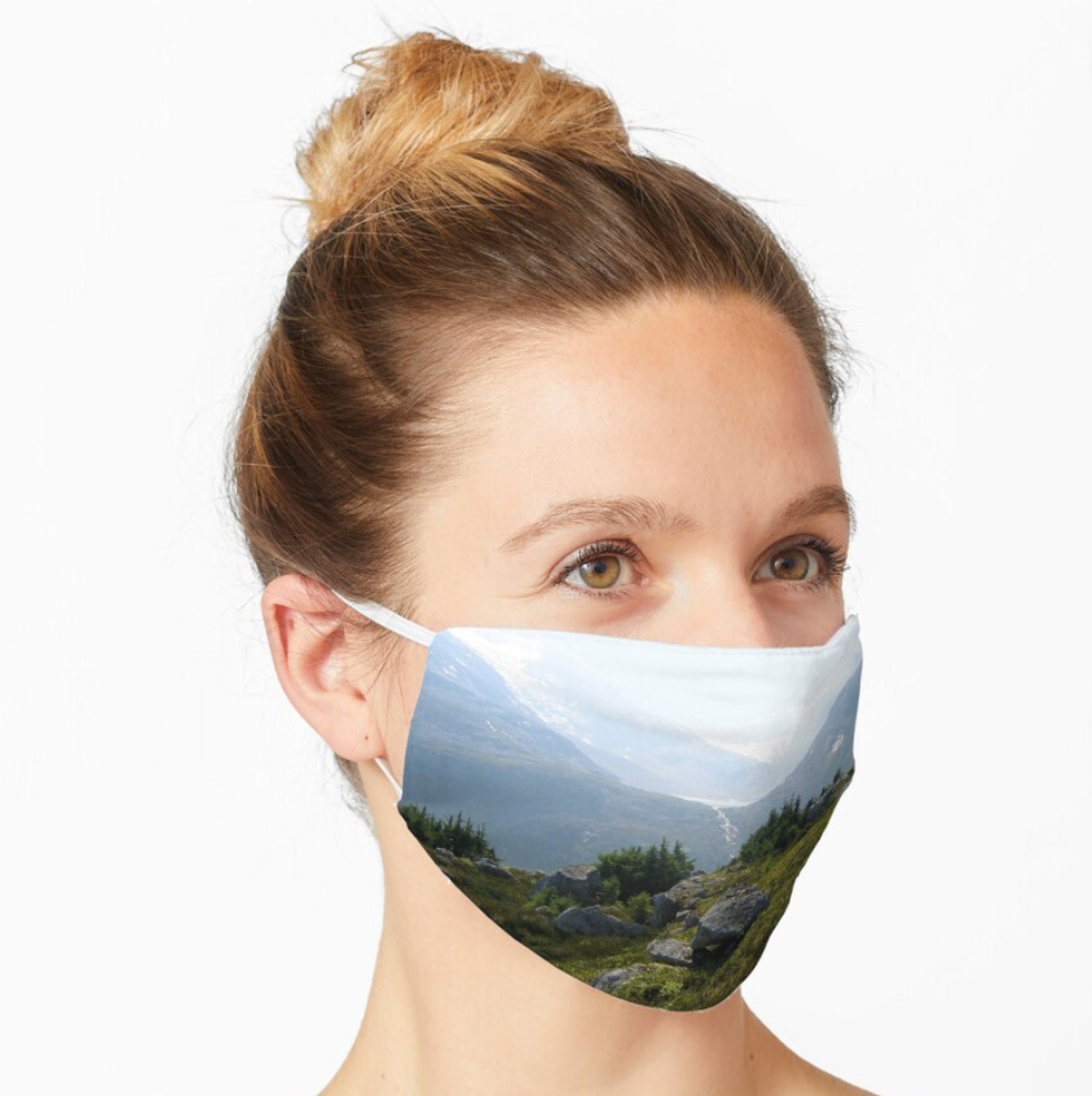 Alaska Mountaintop Washable Face Mask. Kids and Adult Sizes. - Etsy