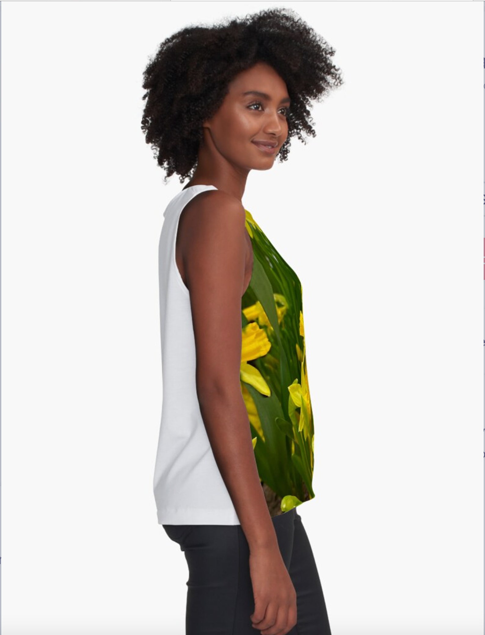 Yellow Daffodils Spring Sleeveless Top. Bright Yellow Daffodils and ...
