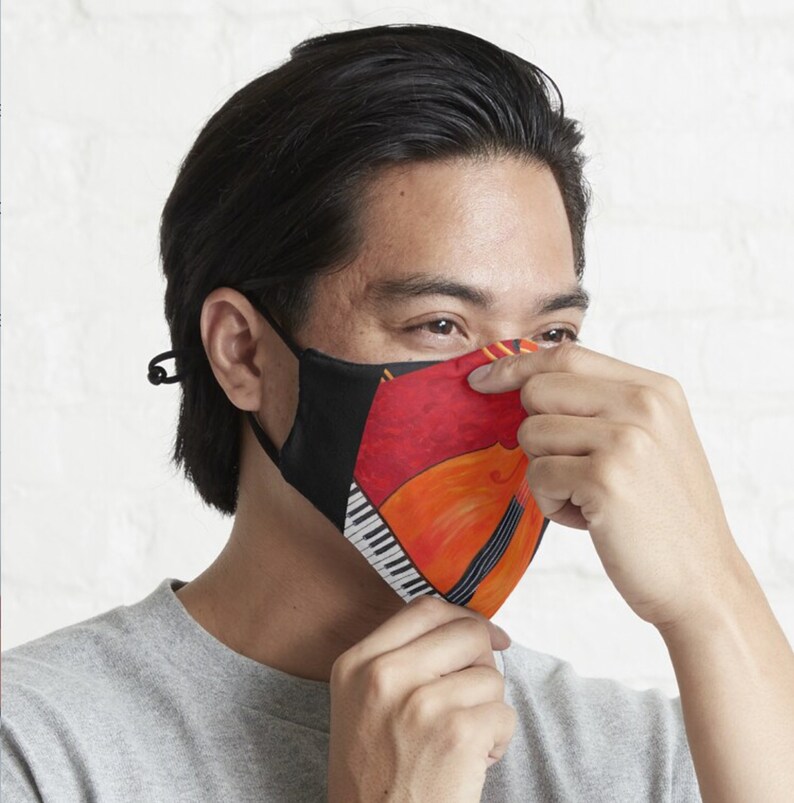 Music Theme Washable Face Mask. Kids and Adult Sizes. - Etsy