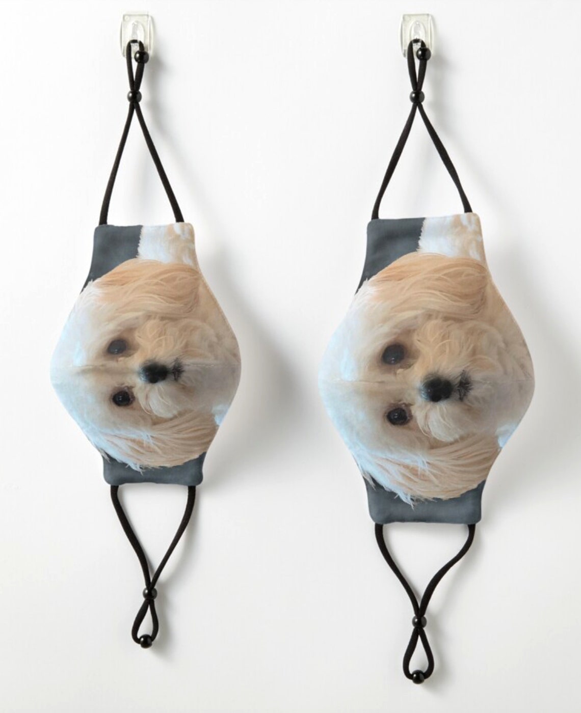 Maltipoo Dog Face Mask. Maltese Poodle Mix Dog in Adults and | Etsy