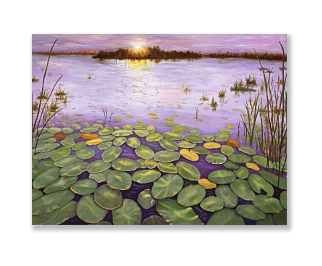 Everglades Sunset Oil Painting: Loxahatchee National Park Art - Etsy