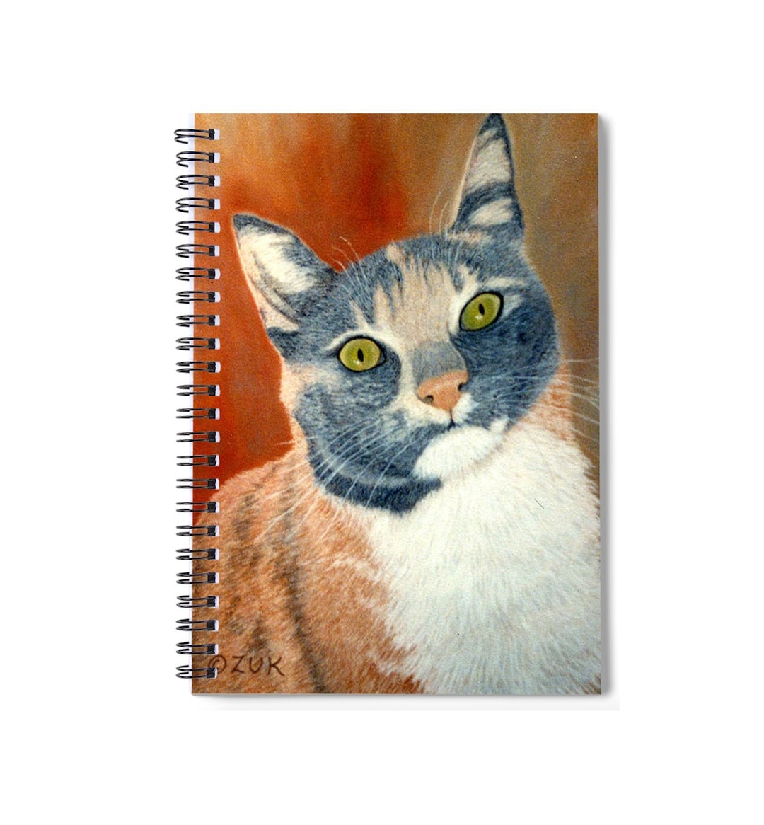 Calico Cat Notebook: Whimsical Lined Journal From Original Pastel ...