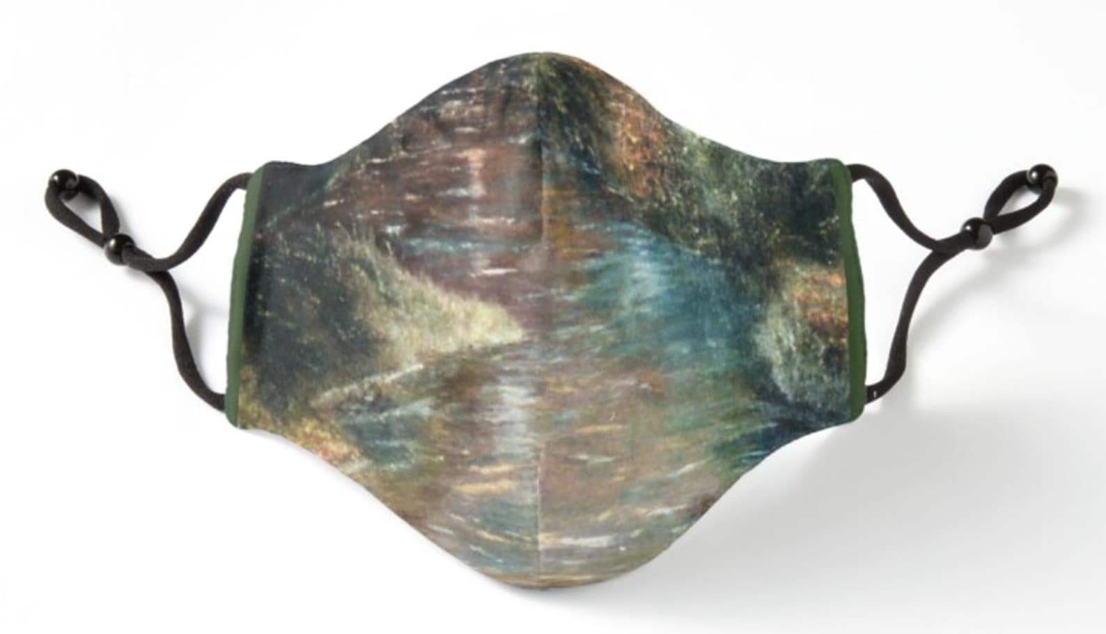 Meandering Stream Face Mask. Colorful Wooded Stream Mask for - Etsy