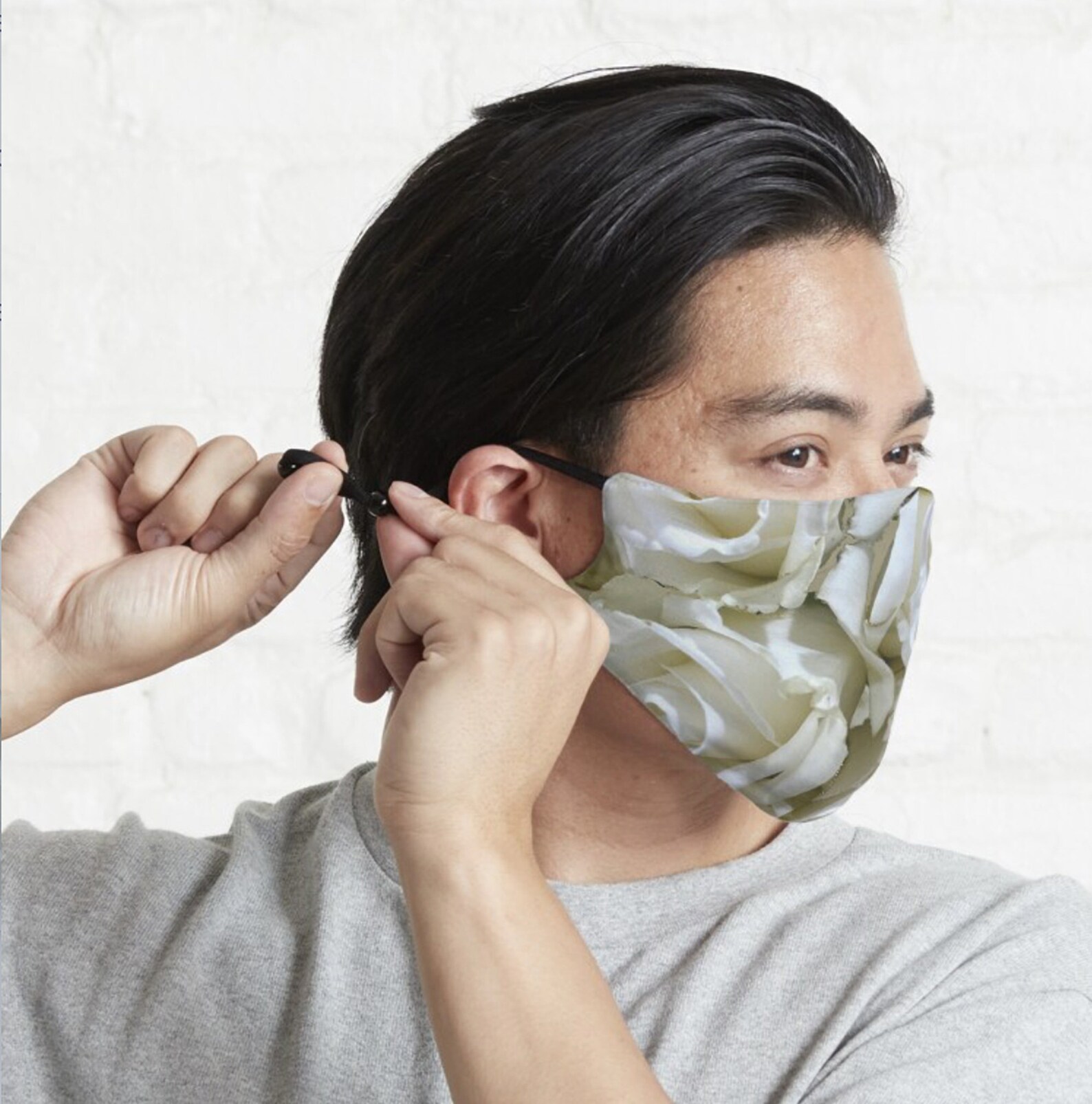 White Roses for Spring Face Mask. Kids and Adults. Pleated | Etsy