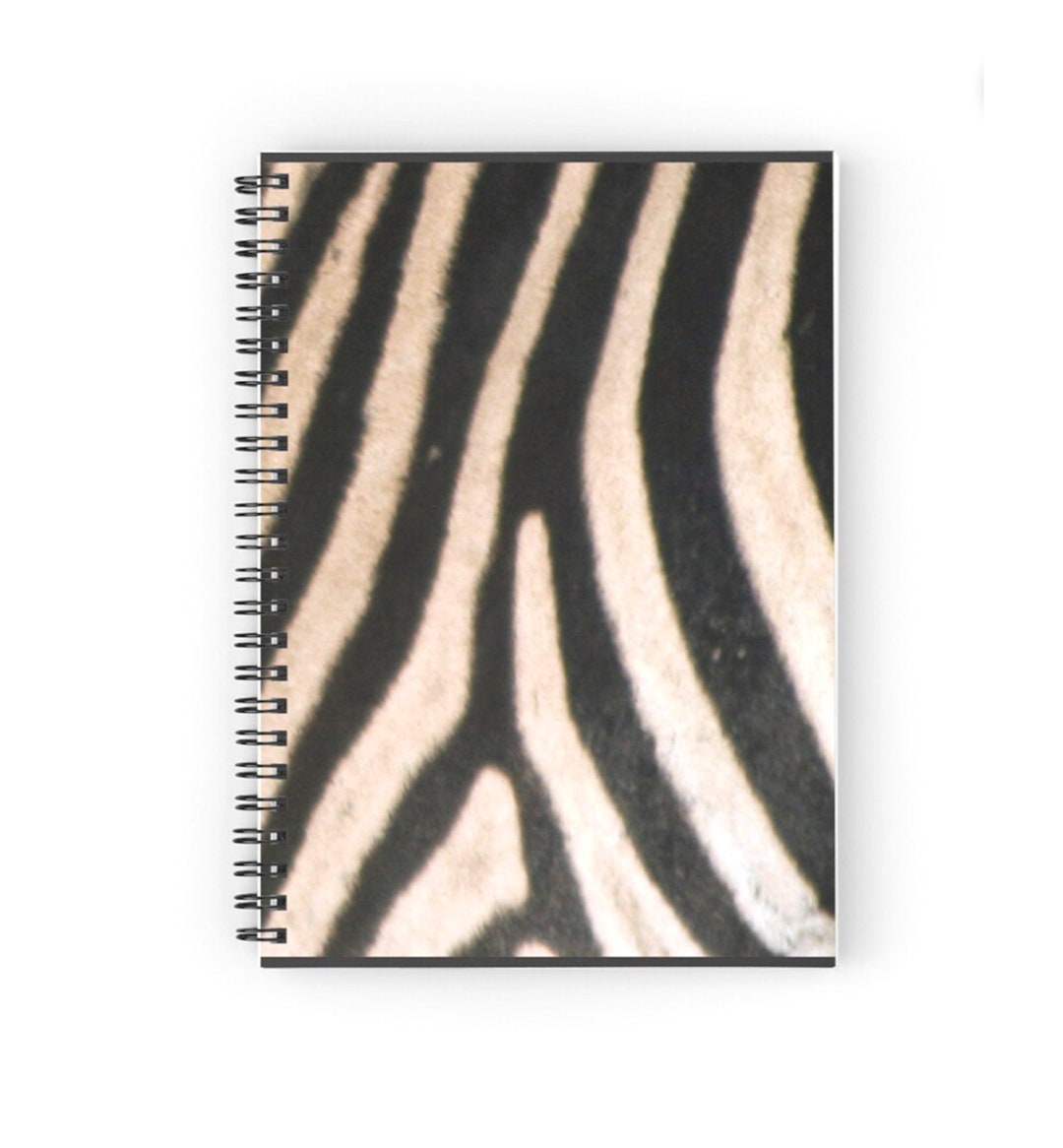 Zebra Print Spiral Notebook: Safari Jungle Animal Pattern - Etsy