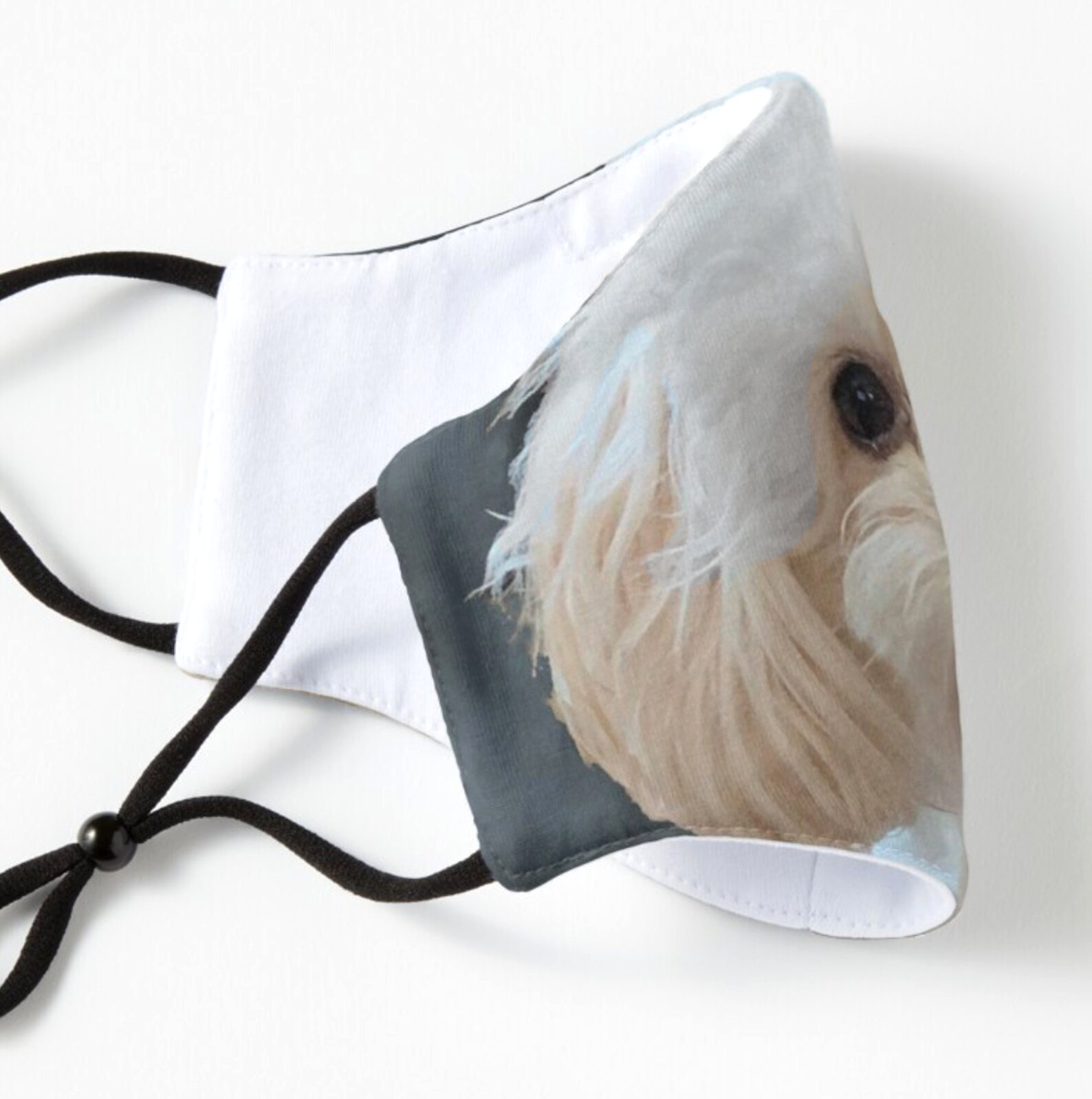 Maltipoo Dog Face Mask. Maltese Poodle Mix Dog in Adults and - Etsy