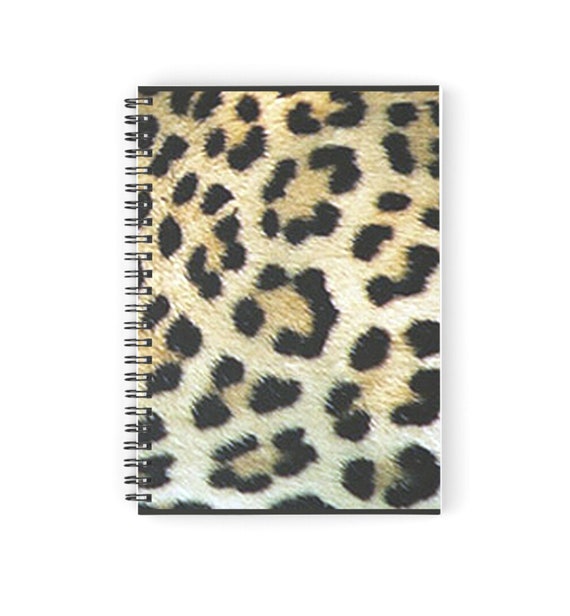 Leopard Print Spiral Notebook. Safari Lover's Notebook. | Etsy