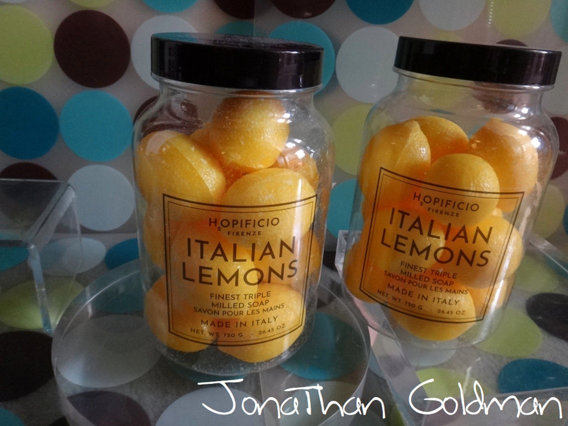 Hopificio Jar of Lemon Soaps Italian Lemons Finest Triple Milled Soap ...