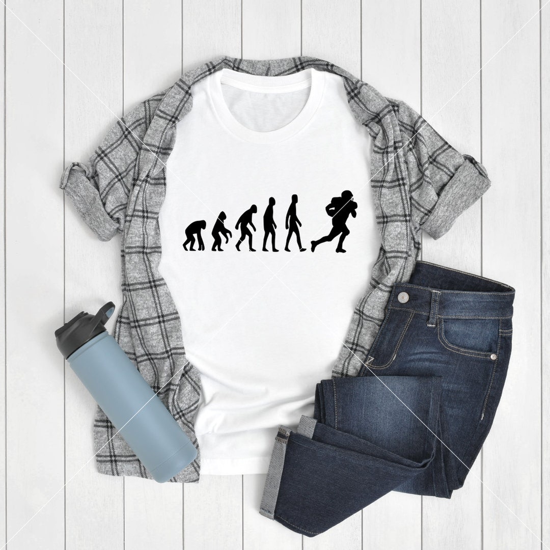 Evolution of man football svg dxf png and SVG for Cricut and - Etsy México