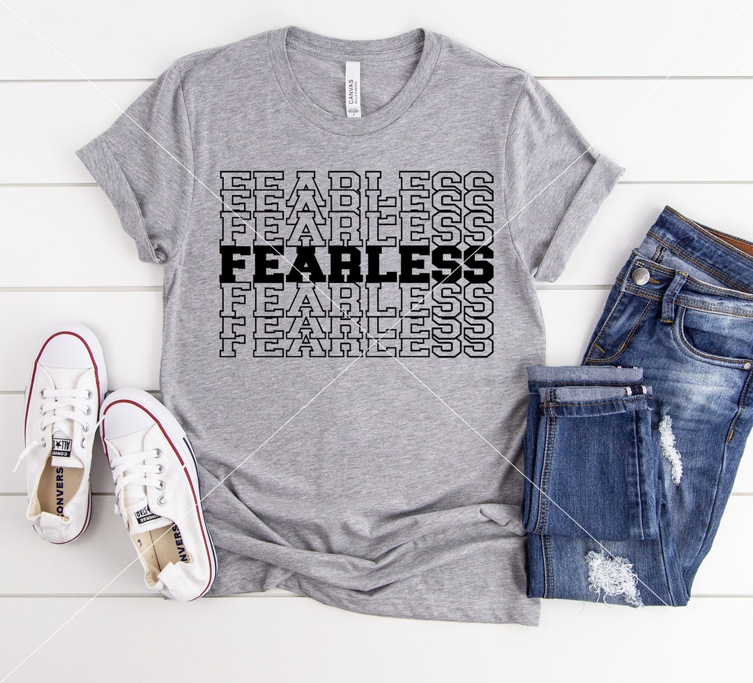 Fearless Svg Fear Not Svg Scripture SVG Faith Svg Dxf and - Etsy