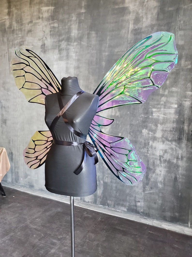 Fairy Wings Tinkerbell Style Iridescent Costume Girls | Etsy