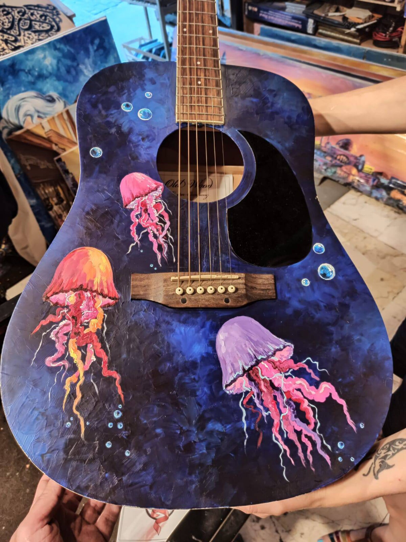 Hand Painted Ukuleles, Custom Painted Ukulele, Original Design Musical ...