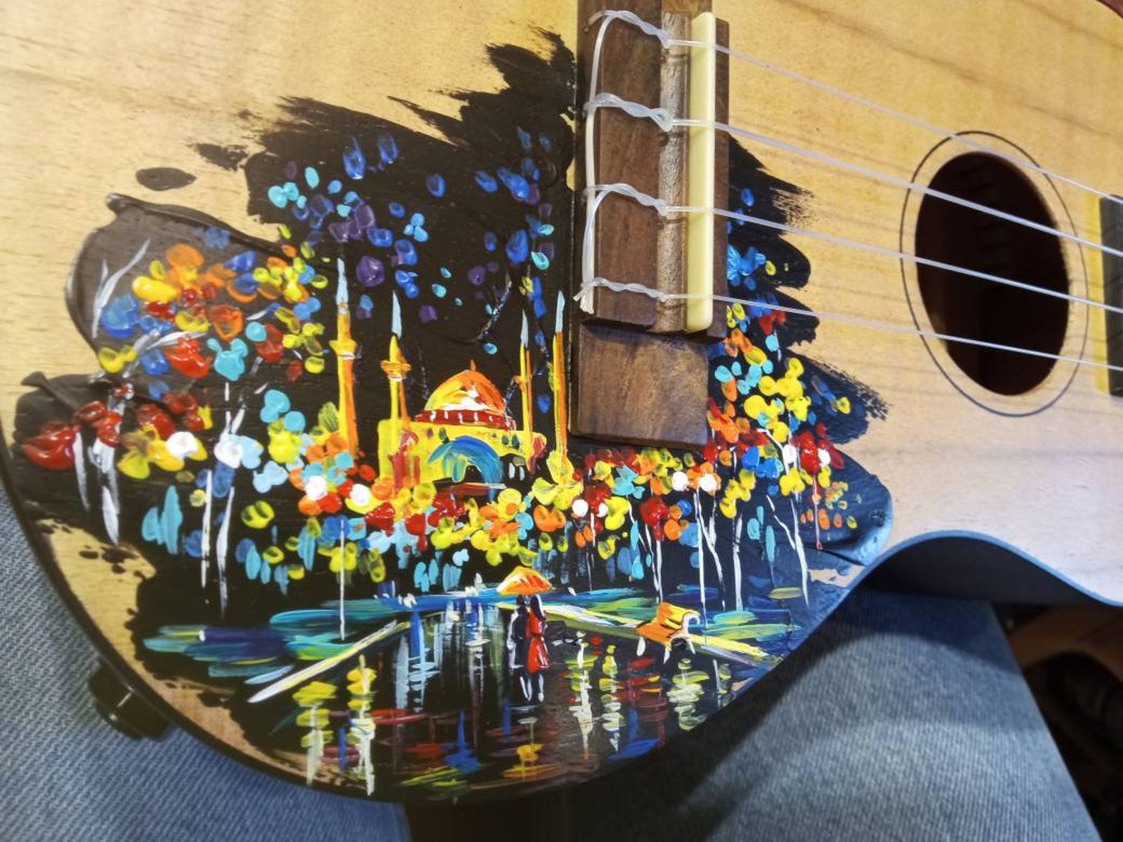 Hand Painted Ukuleles, Custom Painted Ukulele, Original Design Musical ...