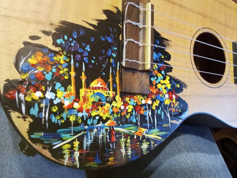 Hand Painted Ukuleles, Custom Painted Ukulele, Original Design Musical ...