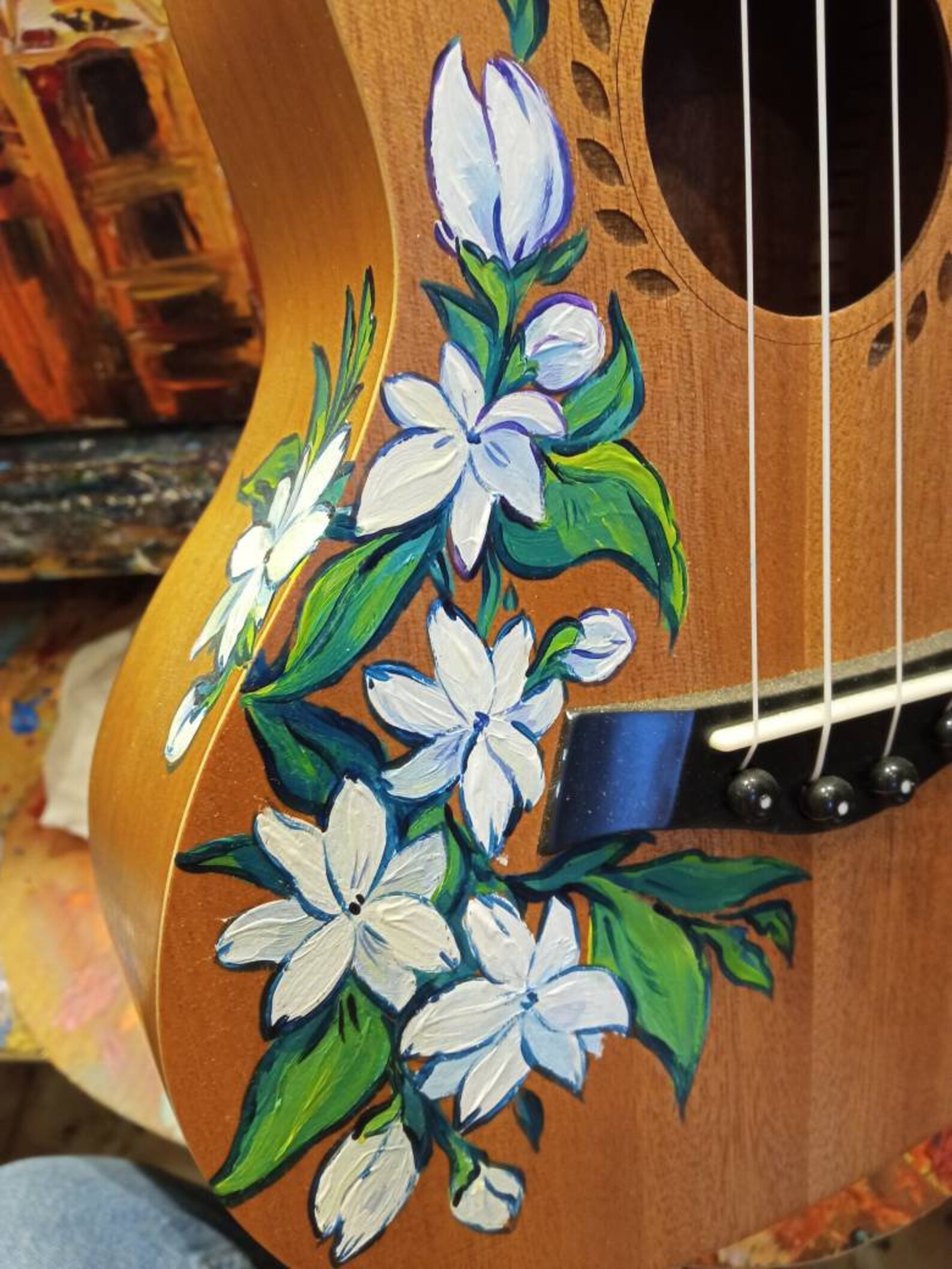 Hand Painted Ukuleles, Custom Painted Ukulele, Original Design Musical ...