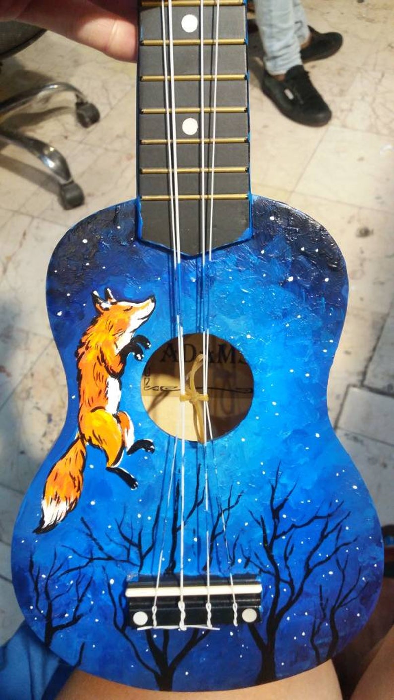Hand Painted Ukuleles, Custom Painted Ukulele, Original Design Musical ...