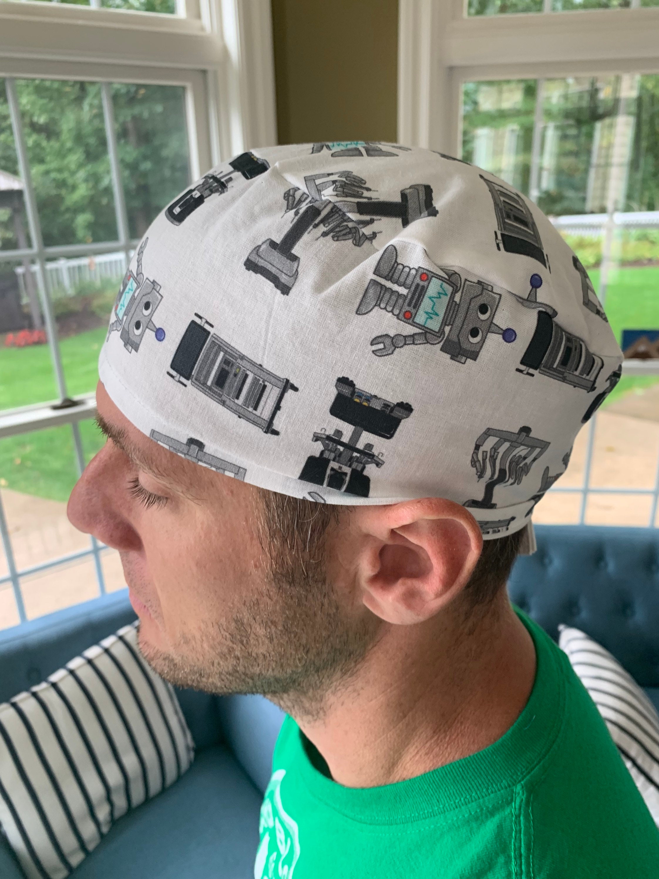 Da Vinci Robot Robotic Surgery Surgeon Skull Scrub Hat - Etsy