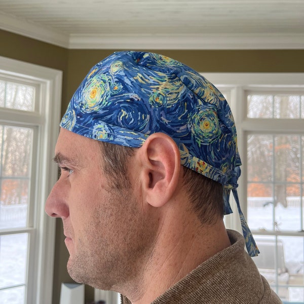 Mens Surgical Caps Starry Night - Etsy