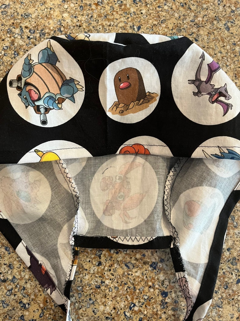 POKÉMON Characters Skull Scrub Hat Surgery Surgical Cap OR - Etsy