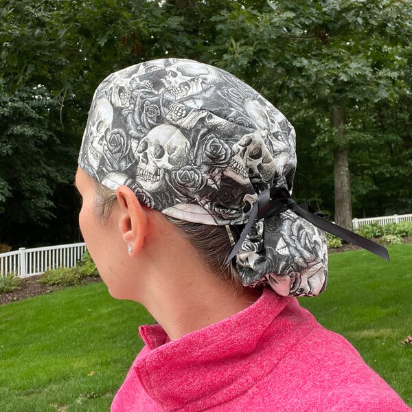 Ponytail Scrub Hat - Etsy