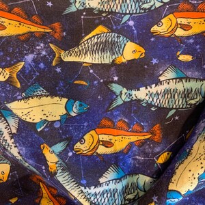 Mens Fishing Trout Salmon Fish Navy Blue Scrub Hat Surgery Surgical Cap ...