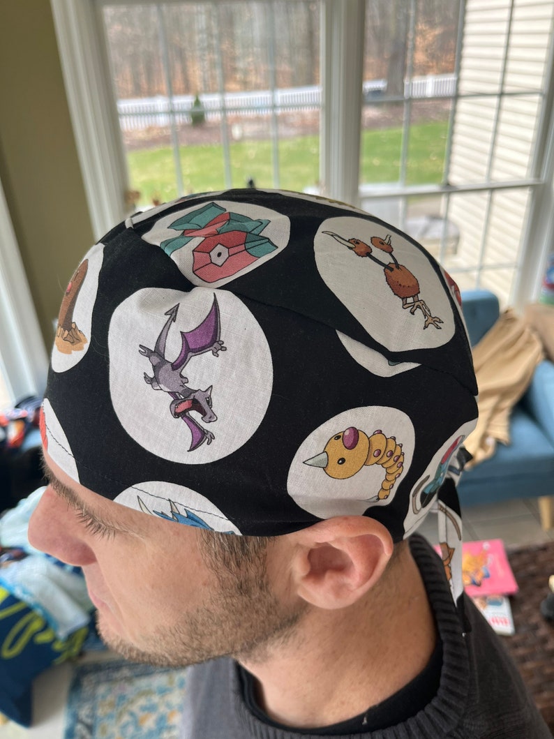 POKÉMON Characters Skull Scrub Hat Surgery Surgical Cap OR - Etsy