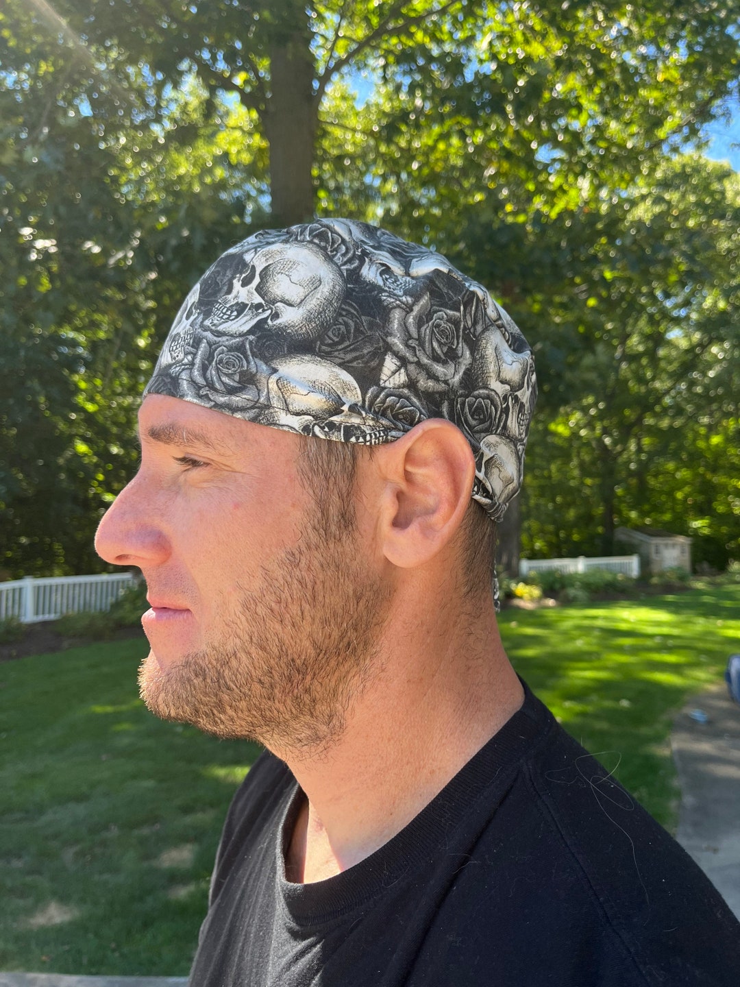 SKULLS Roses Bone Bones Skeleton Ortho Neurosurgery Scrub Hat Surgery ...