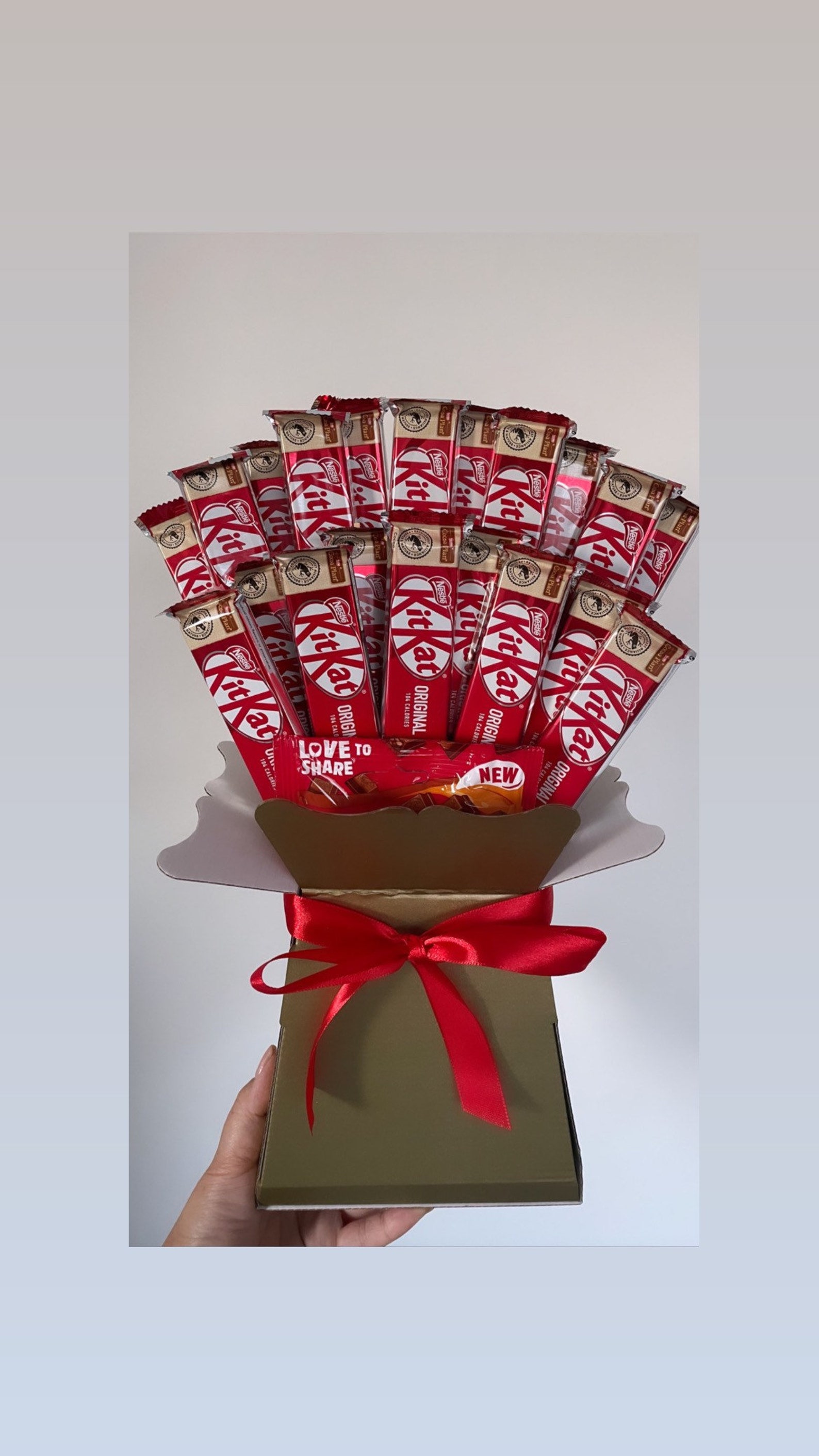 Kitkat Chocolate Bouquet Kit Kat Gift Birthday Gift Thinking - Etsy UK