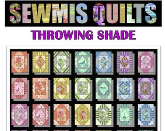 THROWING SHADE Quilt Kit Featuring Tula Pinks Everglow and - Etsy